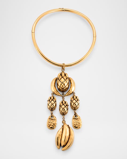 Chloe Brass Bananas Necklace | Neiman Marcus