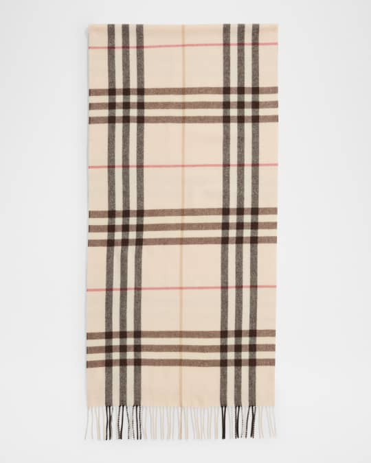 Burberry Check-Print Cashmere Scarf | Neiman Marcus