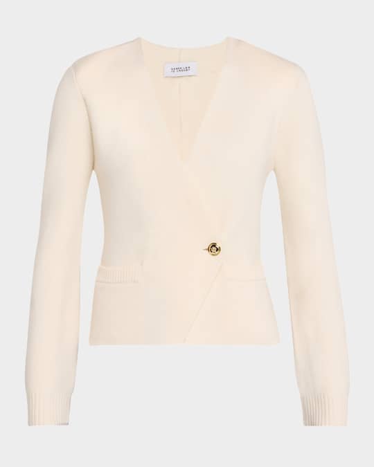 Derek Lam 10 Crosby Minta Wool-Cotton Cardigan | Neiman Marcus