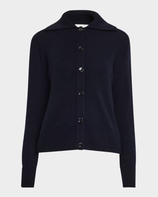 ALLUDE Cashmere Collared Cardigan | Neiman Marcus