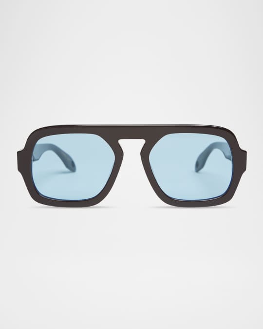 Elisa Johnson Jane Acetate Aviator Sunglasses | Neiman Marcus