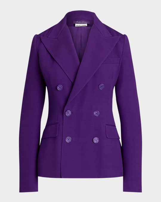 Ralph Lauren Collection Desmond Wool-Silk Jacket | Neiman Marcus