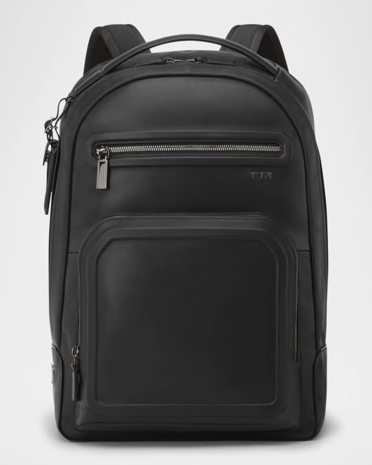 Tumi Harrison Warren Leather Backpack | Neiman Marcus