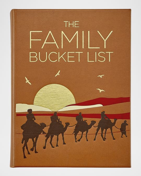Graphic Image "The Family Bucket List" Leather-Bound Book by Nana ...