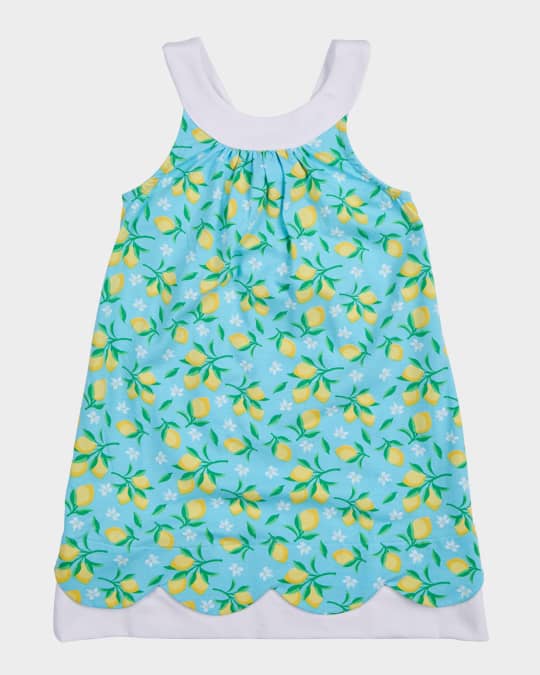 Florence Eiseman Girl's Sleeveless Lemon-Print Dress, Size 2-6 | Neiman ...