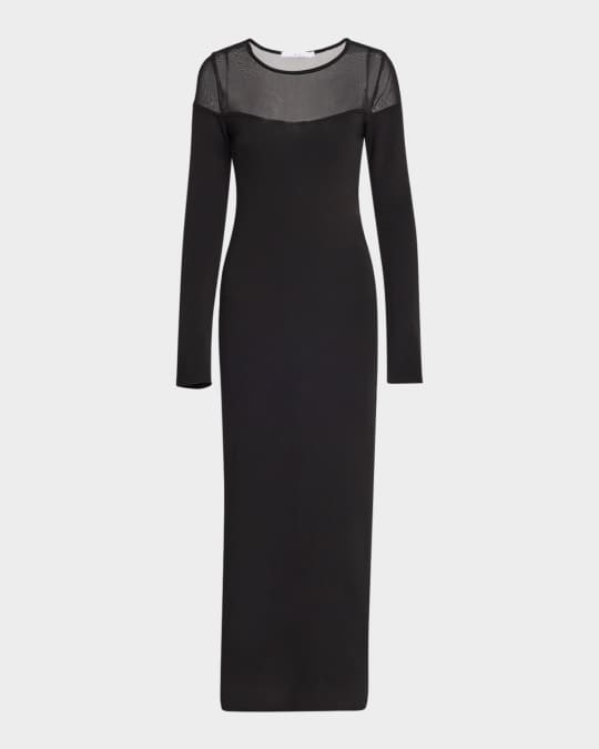 Iro Dania Long Sheer Body-Con Dress | Neiman Marcus
