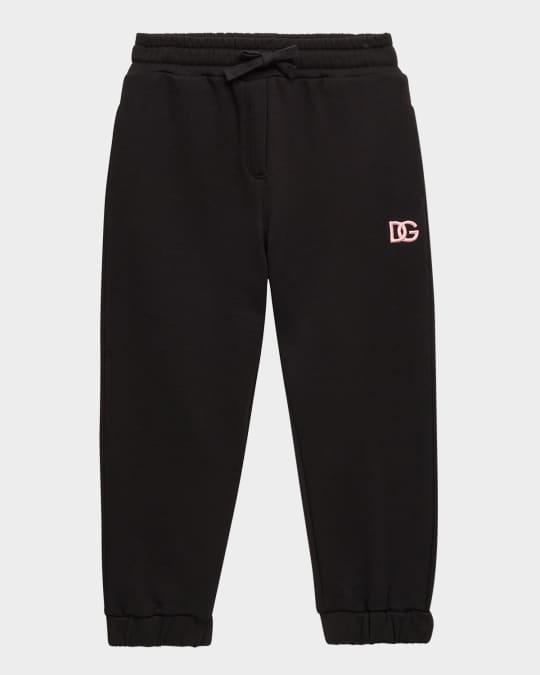 Dolce&Gabbana Boy's Jersey Sweatpants W/ Interlocked Logo, Size 4-6 ...