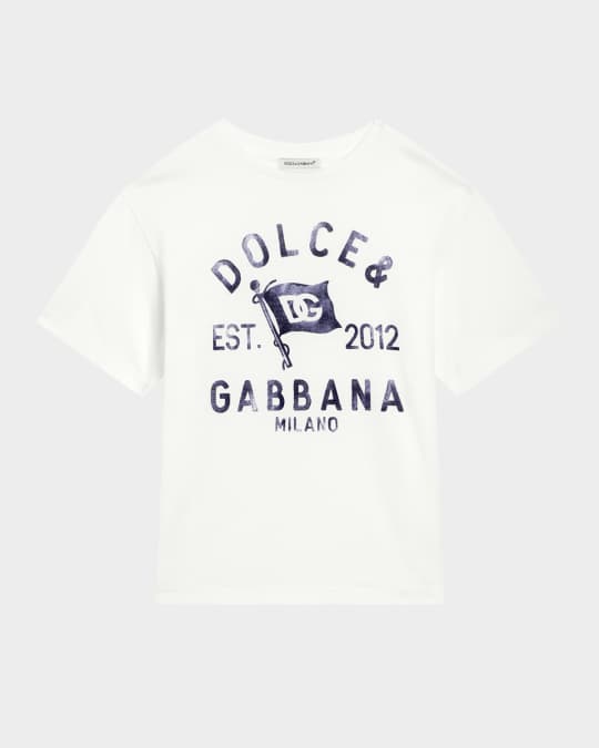 Dolce&Gabbana Boy's Logo-Print T-Shirt, Size 8-14 | Neiman Marcus