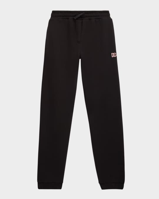 Dolce&Gabbana Boy's Jersey Sweatpants W/ Interlocked Logo, Size 8-14 ...