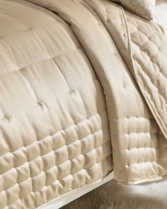 Donna Karan Home Hammered Silk King Quilt | Neiman Marcus