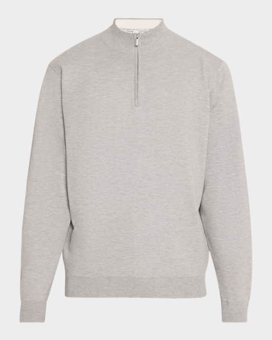 Peter Millar Men's Coolspun Quarter-Zip Sweater | Neiman Marcus