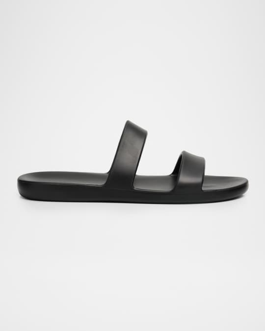 THE ROW Foam Rubber Dual-Band Slide Sandals | Neiman Marcus