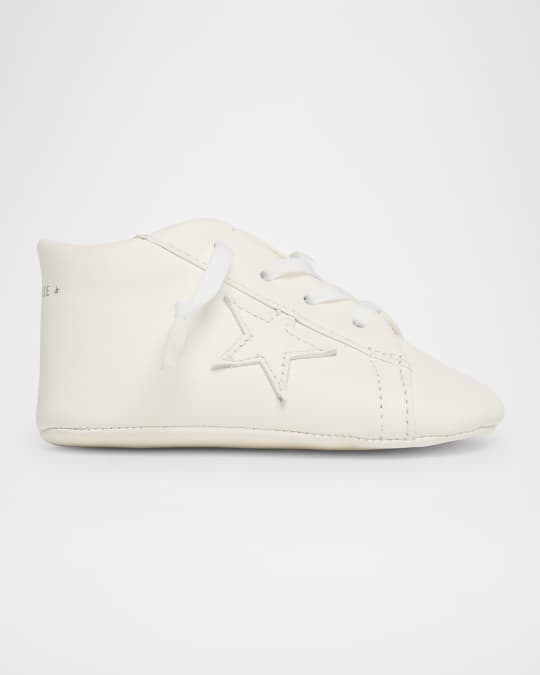 Golden Goose Kid's Joy Star Leather Pre-Walkers, Baby | Neiman Marcus