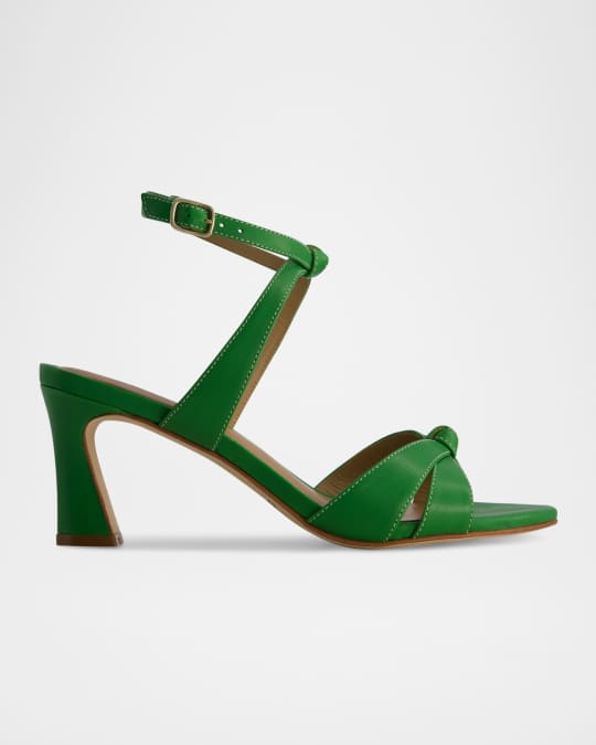 Bernardo Neera Knotted Leather Sandals | Neiman Marcus