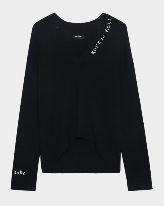 Zadig & Voltaire Miky R&R Cashmere Sweater | Neiman Marcus