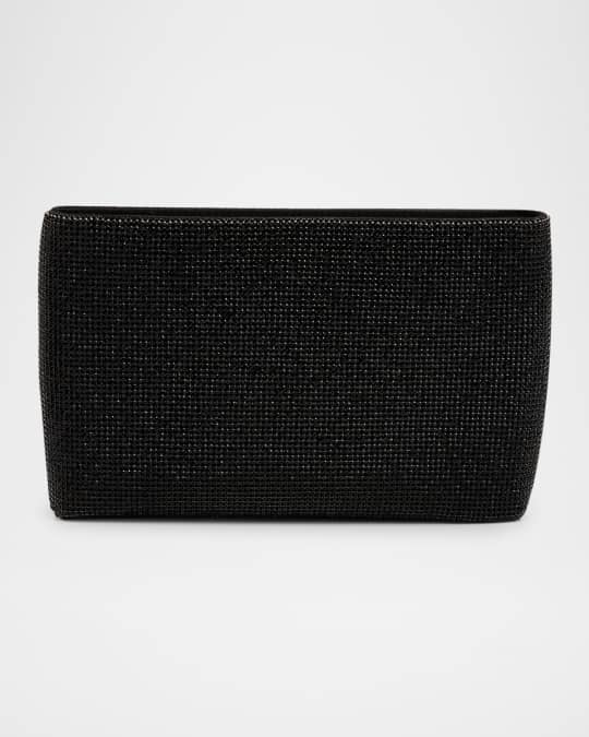 Whiting & Davis Lainey Mesh Brass Clutch Bag | Neiman Marcus