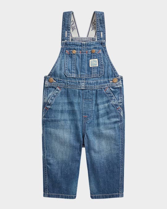 Polo Ralph Lauren Boy's One-Piece Denim Overalls, Size 3M-24M | Neiman ...