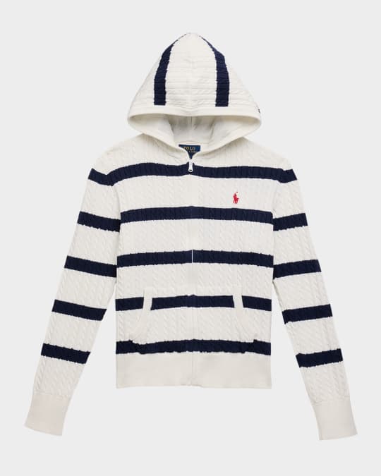 Polo Ralph Lauren Boy's Striped Cable Knit Sweater, Size 2-6X | Neiman ...