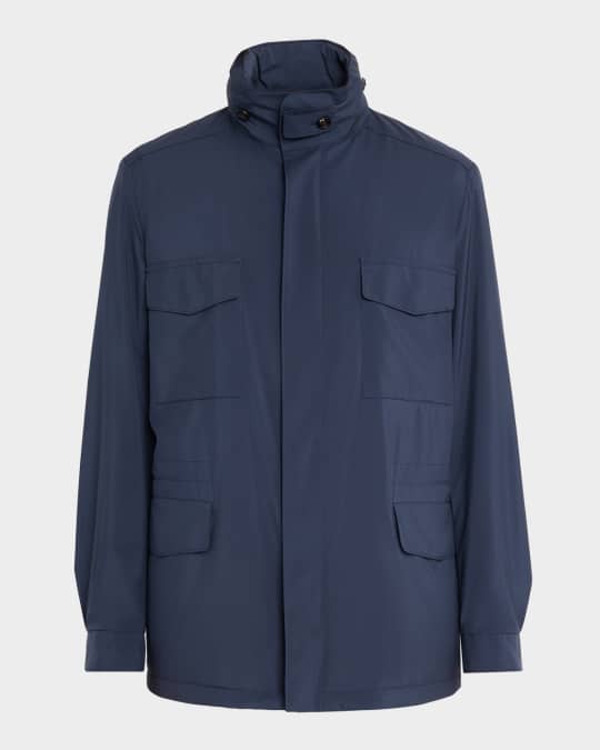 Loro Piana Men's Traveller Microfiber Storm System Field Jacket ...