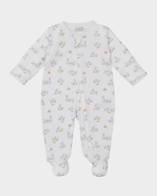 Kissy Kissy Boy's Baby Bunny Patch Footie, Size Newborn-9M | Neiman Marcus