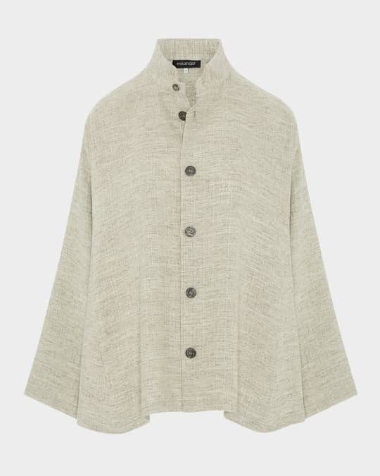 Eskandar Caucasus Jacket With Notch Collar (Mid Plus Length) | Neiman ...