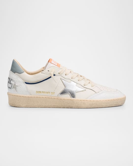 Golden Goose Men's Ball Star Leather Low-Top Sneakers | Neiman Marcus