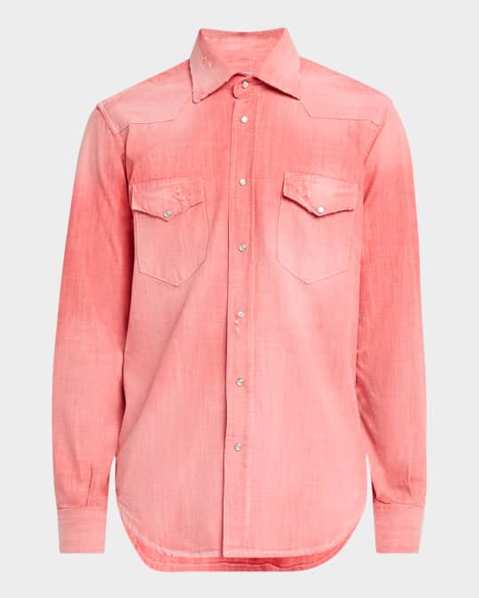Sartorio Men's Denim Western Shirt | Neiman Marcus