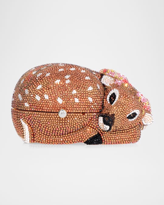 Judith Leiber Couture Fawn Crystal Clutch Bag | Neiman Marcus