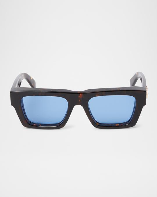 Off-White Men's Oregon Acetate Square Sunglasses | Neiman Marcus