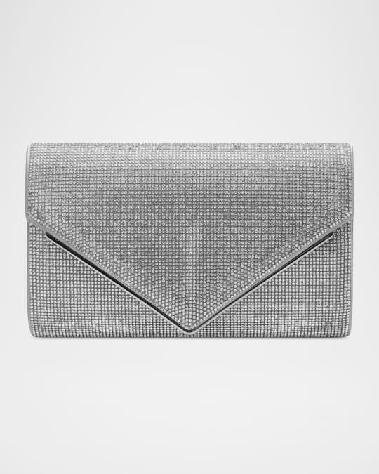 Rafe Candy Rhinestone Satin Envelope Clutch Bag | Neiman Marcus