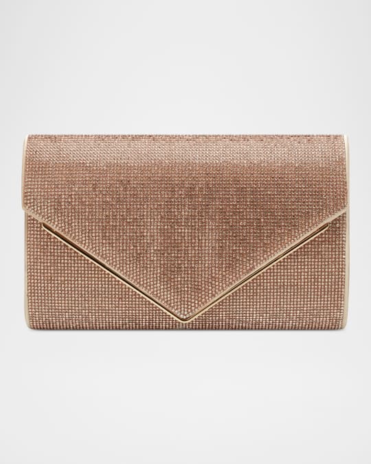 Rafe Candy Rhinestone Satin Envelope Clutch Bag | Neiman Marcus