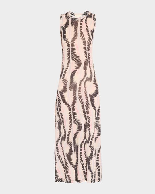 Ulla Johnson Orla Tie-Dye Jersey Midi Dress | Neiman Marcus