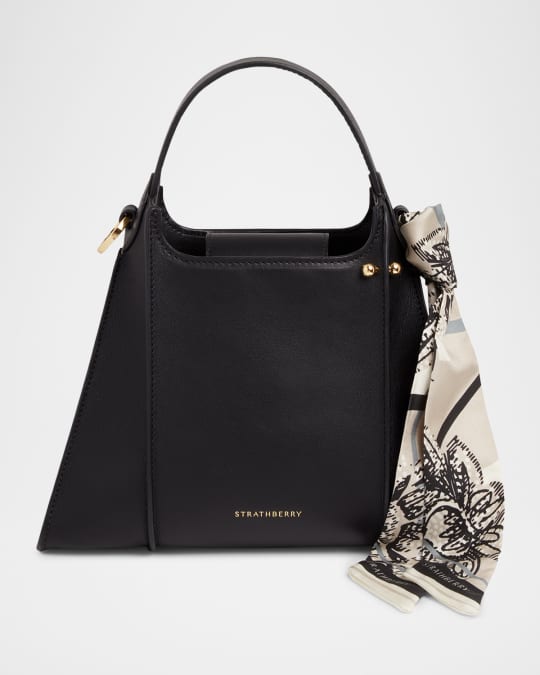 STRATHBERRY Arkshell Leather Top-Handle Bag | Neiman Marcus