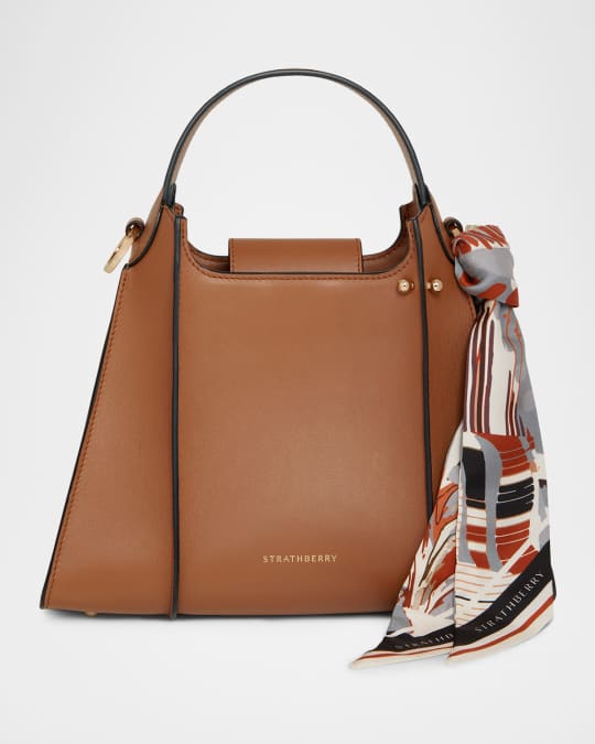STRATHBERRY Arkshell Leather Top-Handle Bag | Neiman Marcus