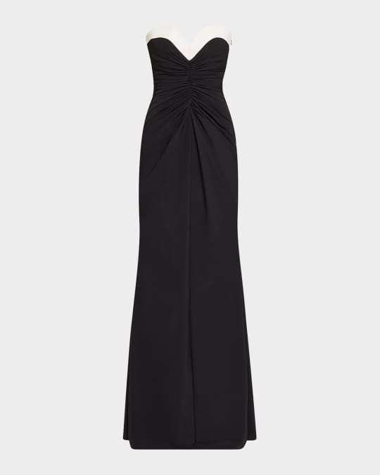 Chiara Boni La Petite Robe Tokumy Strapless Ruched Jersey Gown | Neiman ...
