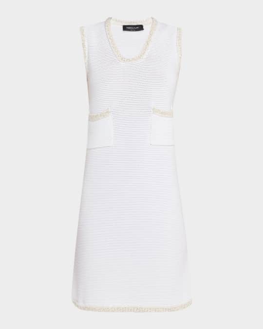 FABIANA FILIPPI Sleeveless Cotton Knit Mini Dress | Neiman Marcus