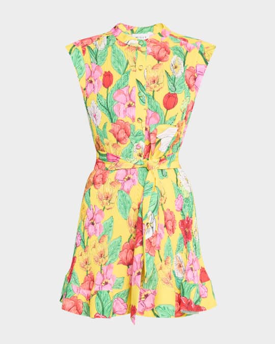 Milly Joan Tulip Rosette Dress | Neiman Marcus