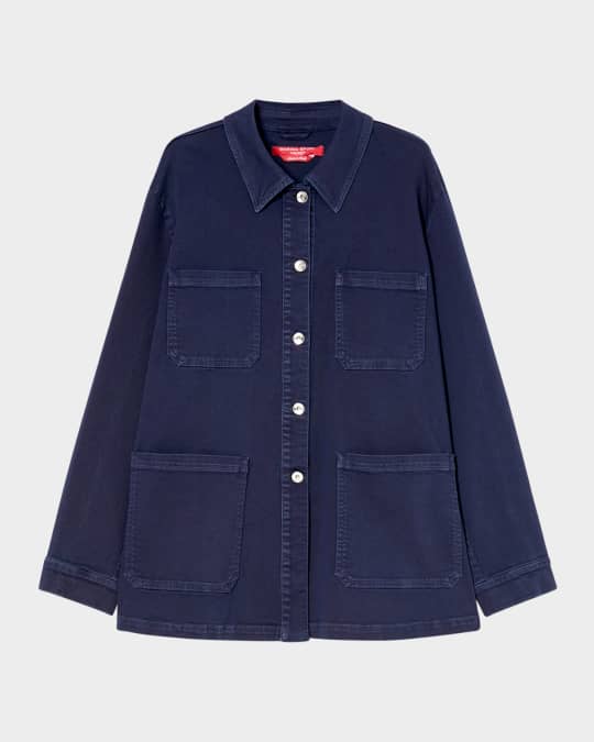 Marina Rinaldi Plus Size Jimco Denim Utility Jacket | Neiman Marcus