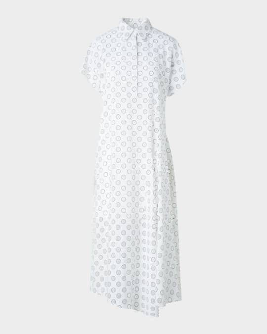 Akris punto Polka Dot Polo Shirtdress | Neiman Marcus