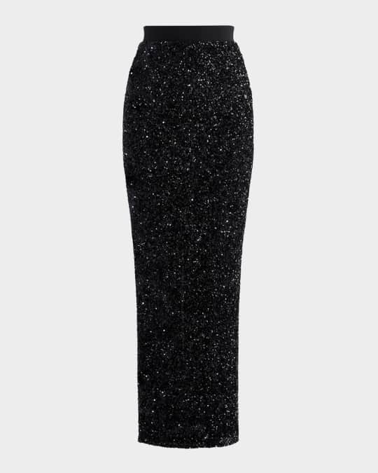 Maticevski Exotic Sequined Midi Skirt | Neiman Marcus