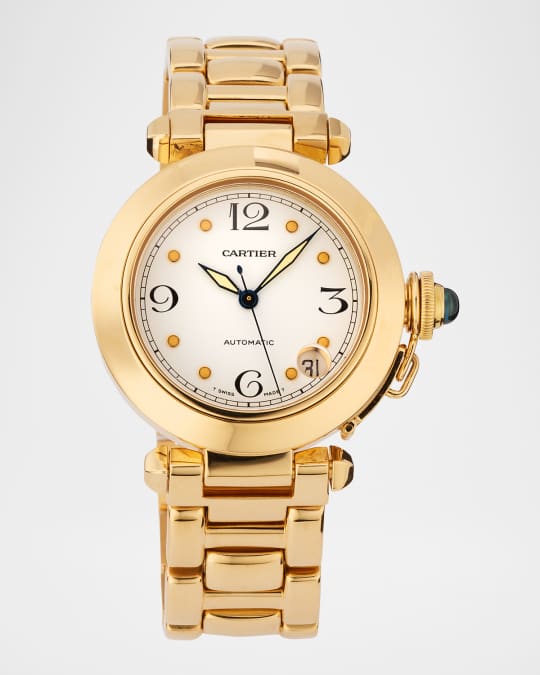 Vintage Watches Cartier 18K Yellow Gold Pasha 35mm Vintage 1990s-2000s ...