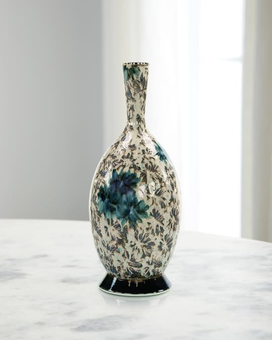 John-Richard Collection Porcelain Gardens Vase, Large | Neiman Marcus