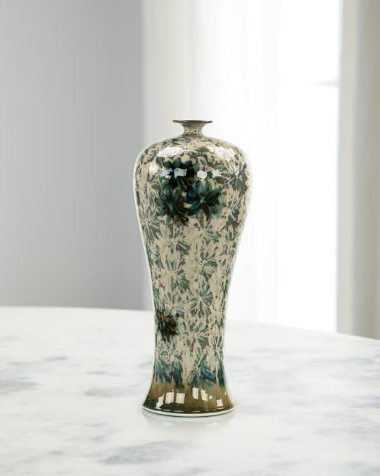 John-Richard Collection Porcelain Gardens Vase, Small | Neiman Marcus