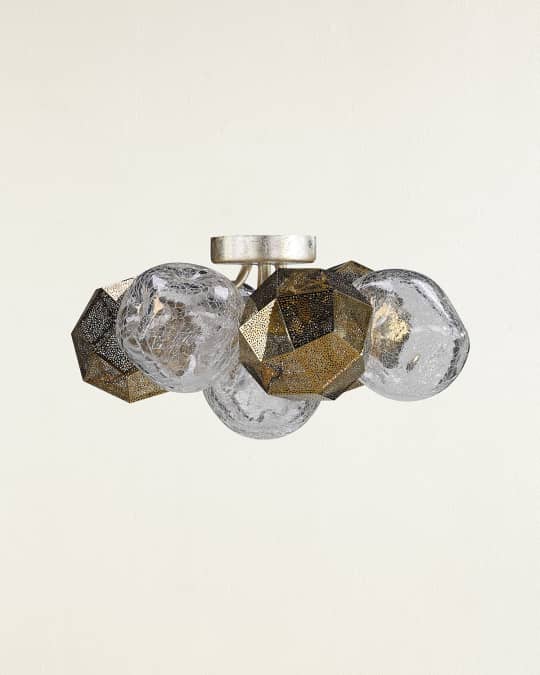 John-Richard Collection Vivaldi 3-Light Semi-Flush Mount | Neiman Marcus