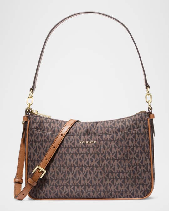 MICHAEL Michael Kors Jet Set Medium Monogram Crossbody Bag | Neiman Marcus