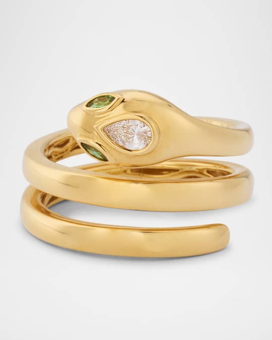 Anita Ko 18K Yellow Gold Snake Coil Ring | Neiman Marcus