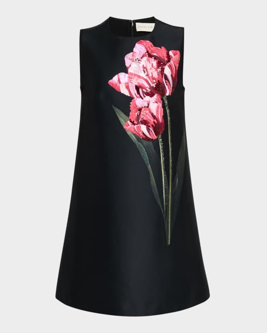 Sachin & Babi Uma Sequin Floral-Print Mini Dress | Neiman Marcus