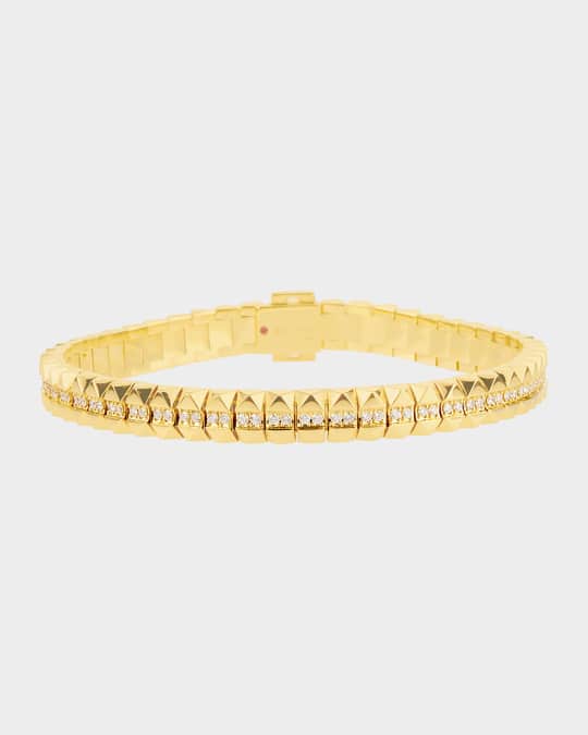 Roberto Coin 18K Yellow Gold Diamond Petite Obelisco Bracelet | Neiman ...