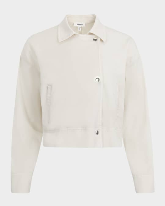 Splendid Destiny Cropped Canvas Jacket | Neiman Marcus