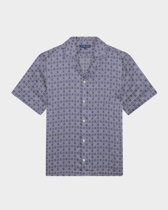 Frescobol Carioca Men's Roberto Angra Trelica Silk Camp Shirt | Neiman ...